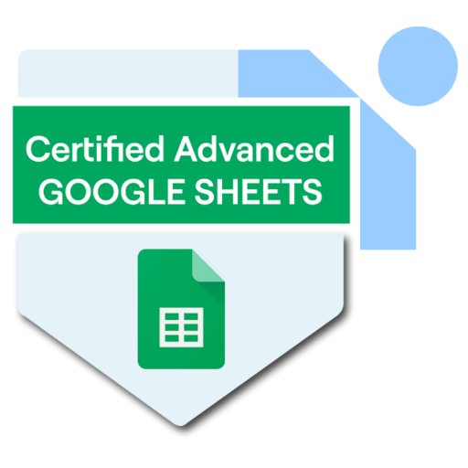 Tosa Google Sheets Certified User - Advanced Level - Credly