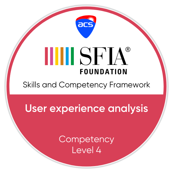 User experience analysis - Competency - Level 4 - Credly