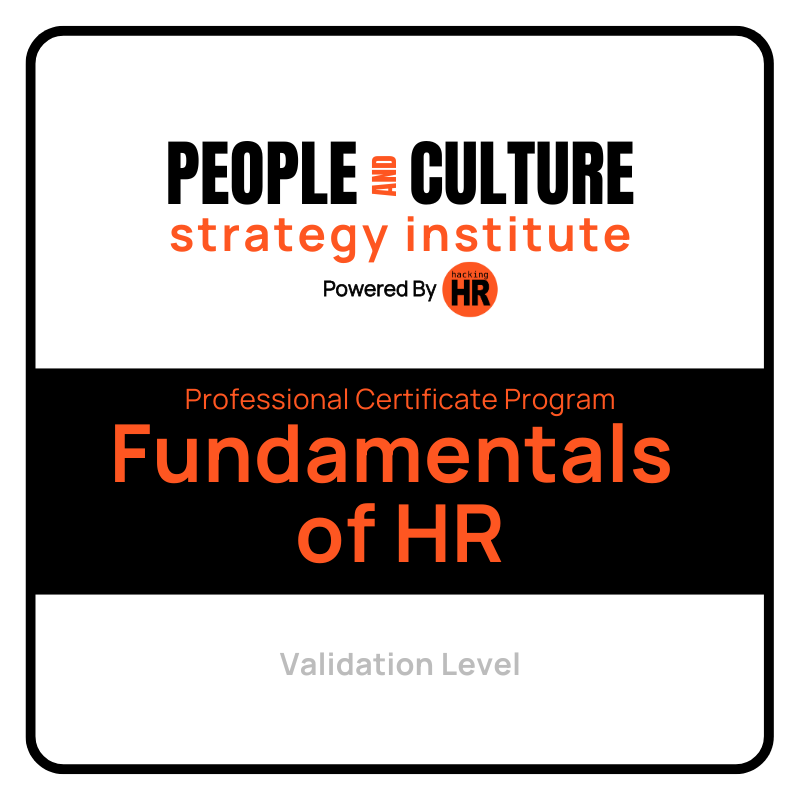Fundamentals of HR - Credly