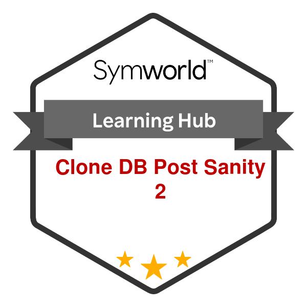 Clone DB Post Sanity 2 - Credly
