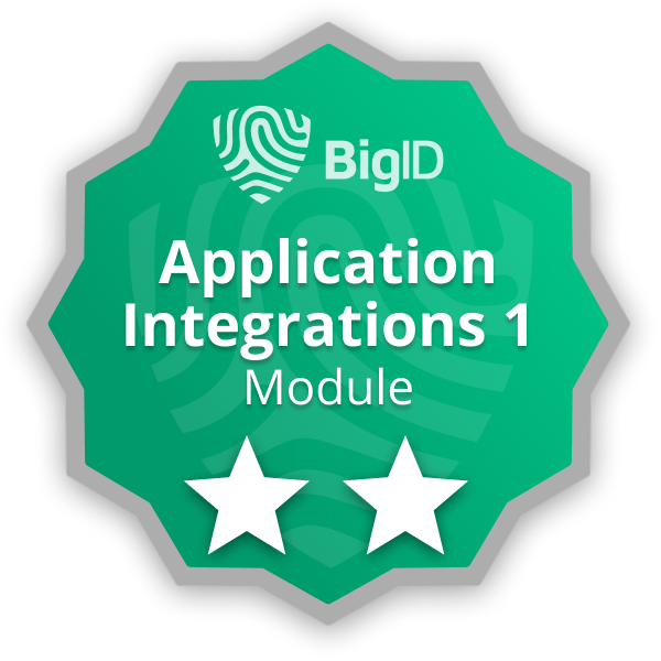 BigID Application Integrations 1 Module - Credly