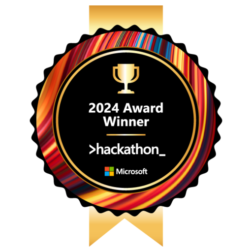 Microsoft Global Hackathon 2024 Award Winner - Credly