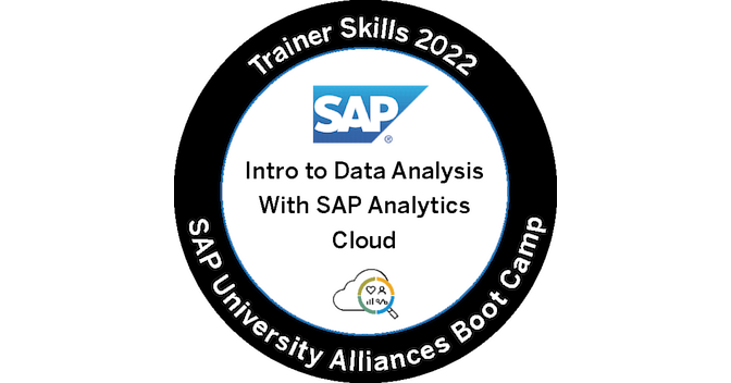 Trainer Skills 2022 - Intro to Data Analysis With SAP Analytics Cloud - Credly