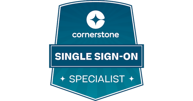 Cornerstone Single Sign-on Specialist - Credly