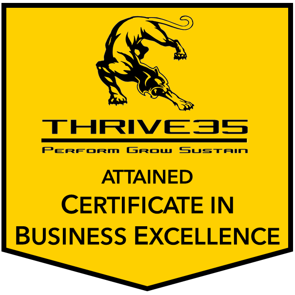 Thrive35 Certificate in Business Excellence - Attained - Credly