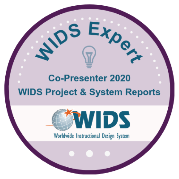 WIDS Project & System Reports Co-Presenter 2020 - Credly
