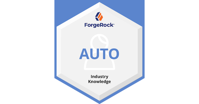 ForgeRock Automotive and New Mobility Industry Knowledge - Credly
