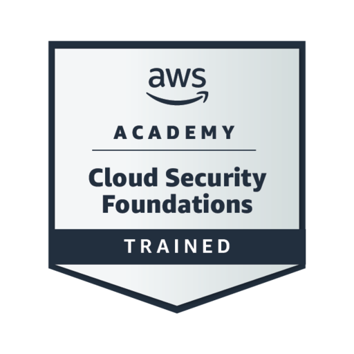 AWS Academy Graduate - Cloud Security Foundations - Training Badge - Credly