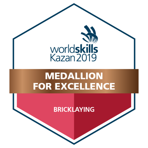 WorldSkills Kazan 2019 - Medallion for Excellence - Bricklaying - Credly