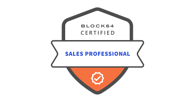 Block 64 Certified Sales Professional - Credly