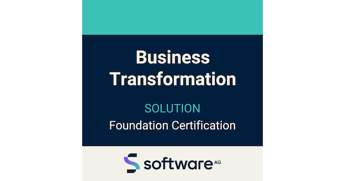 Software AG Business Transformation Solution Foundation Badge - Credly