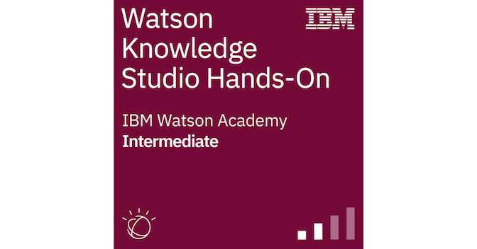 Watson Knowledge Studio Hands-On - Credly