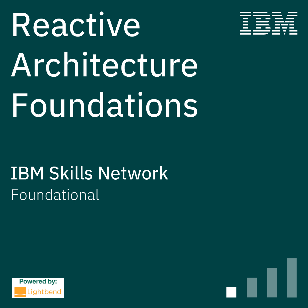 Reactive Architecture Foundations - Credly