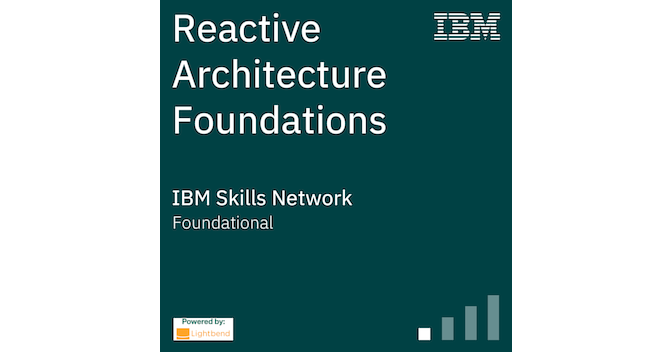 Reactive Architecture Foundations - Credly