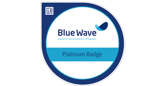 Blue Wave Platinum Badge - Credly