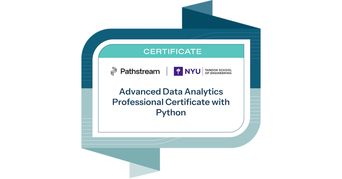 Advanced Data Analytics Professional Certificate with Python from NYU ...