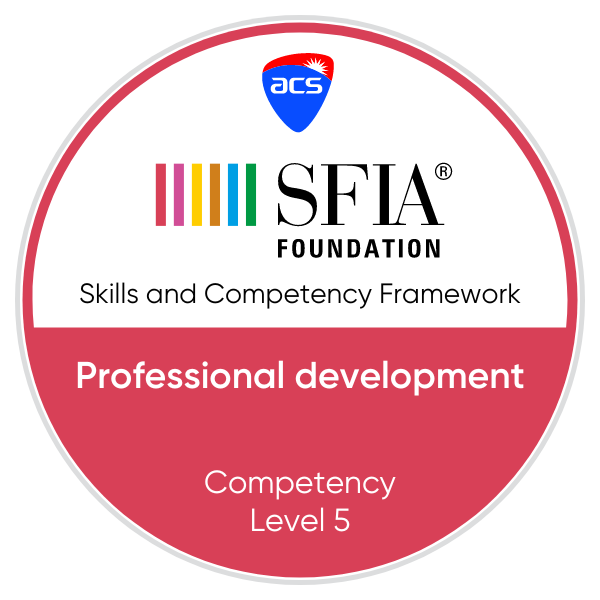 Professional development - Competency - Level 5 - Credly