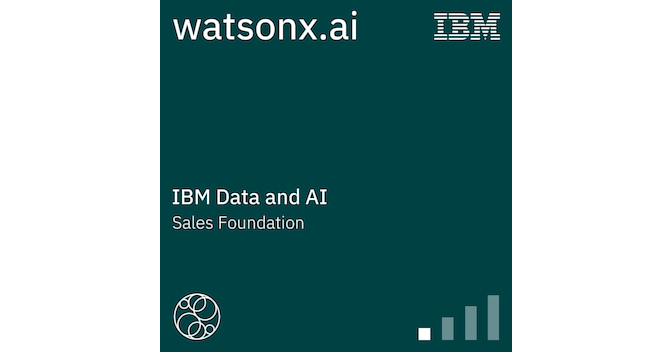 watsonx.ai Sales Foundation - Credly