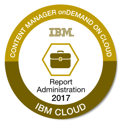 IBM CMOD on Cloud - Report Administration - 2017 - Credly