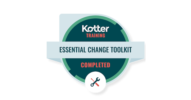 Essential Change Toolkit Course Completion - Credly