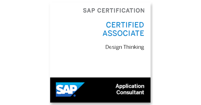 SAP Certified Associate - Design Thinking - Credly