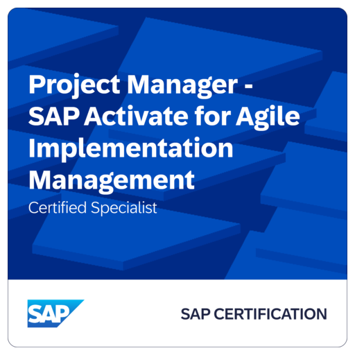 SAP Certified Specialist - Project Manager - SAP Activate for Agile Implementation Management ...