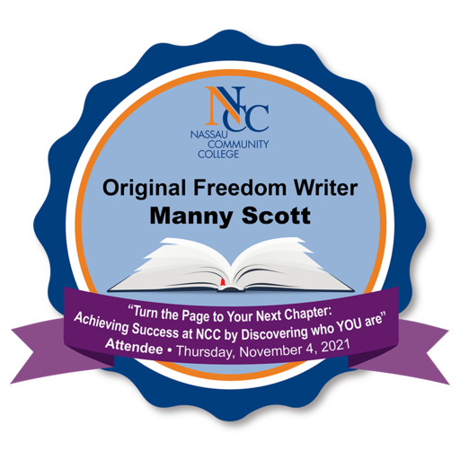 Original Freedom Writer Manny Scott, “Turn the Page to your Next ...