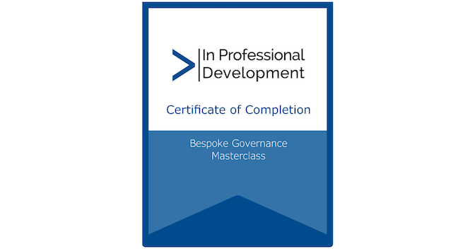 Bespoke Governance Masterclass - Credly