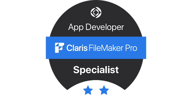 App Developer for Claris FileMaker Pro Specialist - Credly