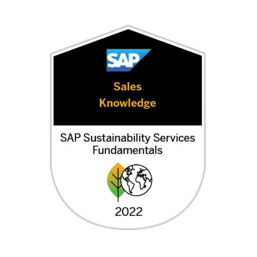 Sales Knowledge 2022 - SAP Sustainability Services Fundamentals - Credly