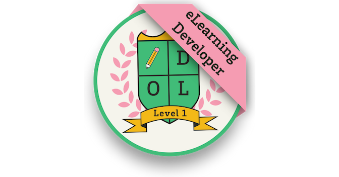 IDOL courses Academy® Level 1: eLearning Development - Credly