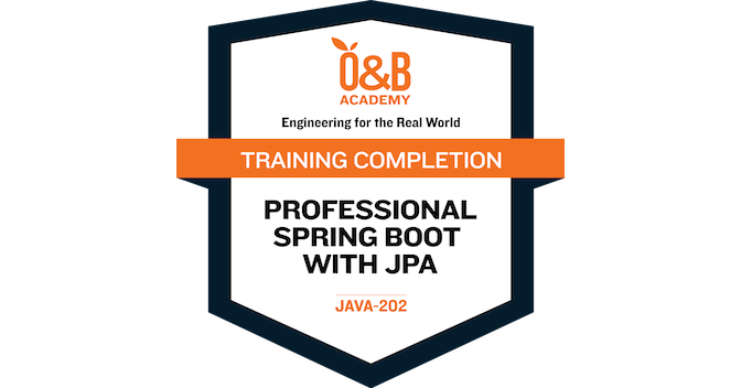 JAVA-202: Professional Spring Boot with JPA - Credly