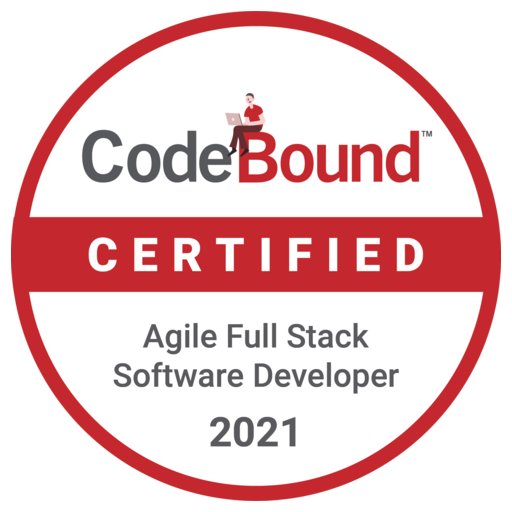 CodeBound Certified Agile Full Stack Software Developer - Credly
