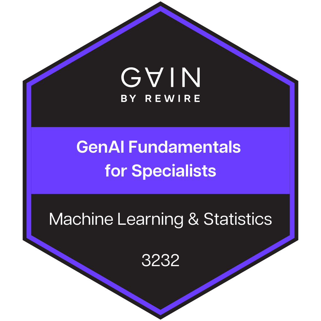 3232 - GenAI Fundamentals for Specialists - Credly