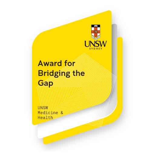 Award for Bridging the Gap - Credly