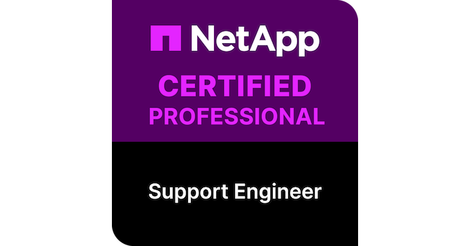 NetApp Certified Support Engineer - Credly