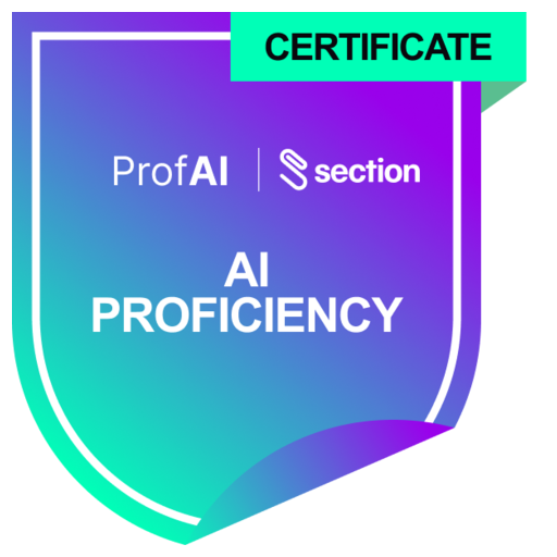 Section ProfAI: AI Proficiency - Credly