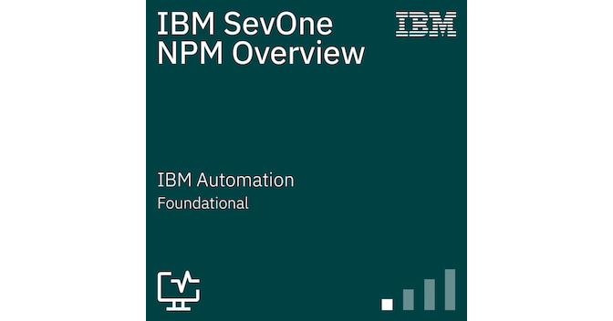 IBM SevOne NPM Overview - Credly