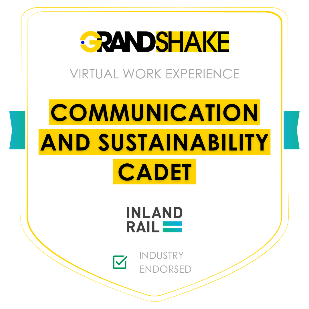 Communication and Sustainability Cadet virtual work experience - Credly