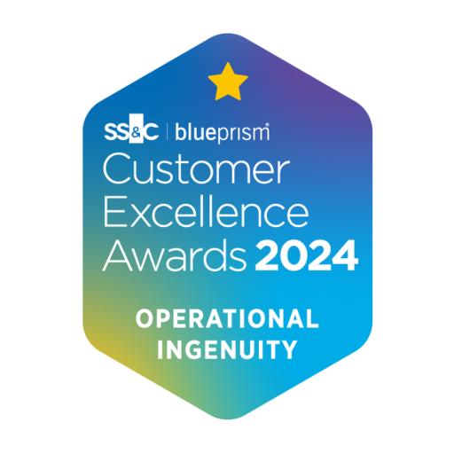 SS&C Blue Prism Customer Excellence Awards 2024 Winner | Operational Ingenuity - Credly