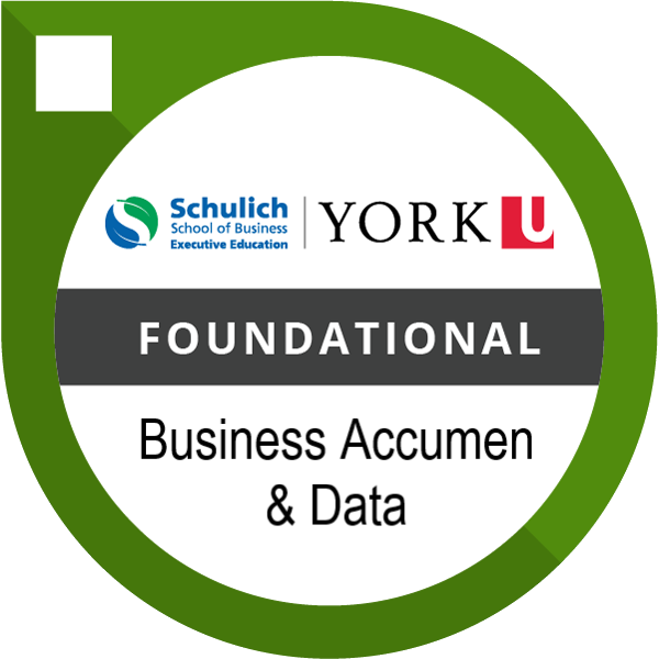 York University: Business Acumen and Data - Credly