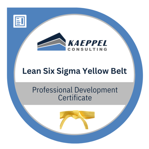 Lean Six Sigma Yellow Belt - Credly