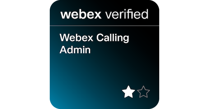 Webex Calling Intermediate Administration - Credly