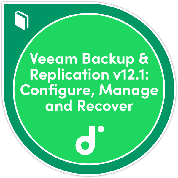 Participation in the course: Veeam Backup & Replication v12.1 ...
