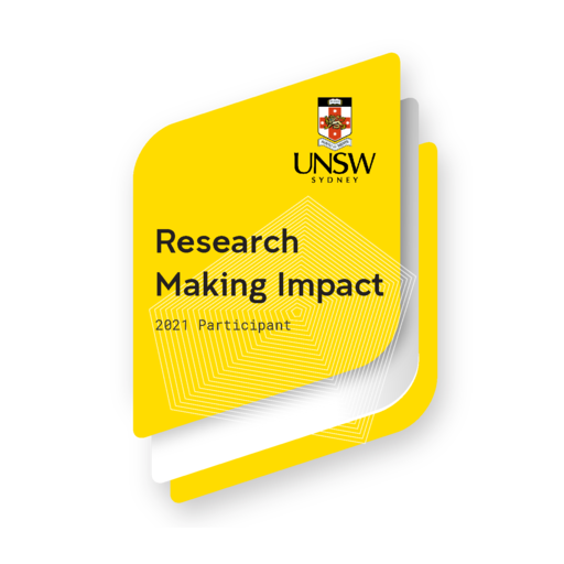 UNSW Research Making Impact (RMI) Program 2021 - Credly