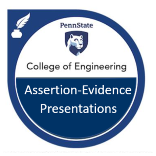 Principles of Assertion-Evidence Presentation - Credly