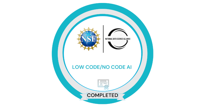 Low-Code/No-Code AI - Credly
