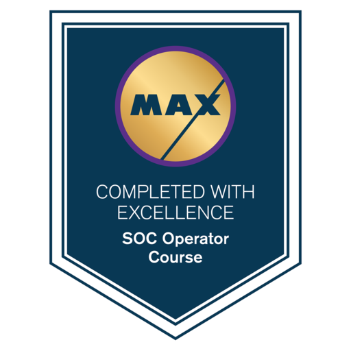 MAX SOC Operator Training - Credly