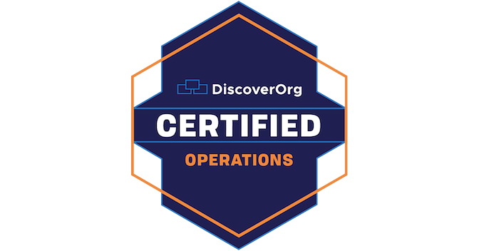 DiscoverOrg Certification for Operations - Credly