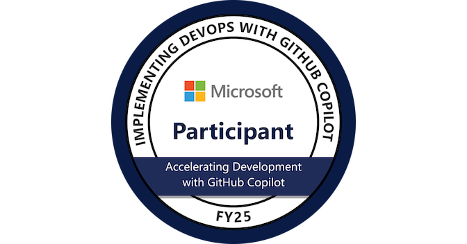 Implementing DevOps with GitHub Copilot - Credly
